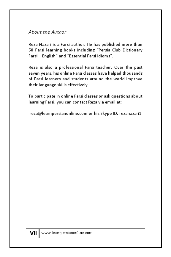 300 Farsi Idioms with Their English Equivalents: For Intermediate to ...