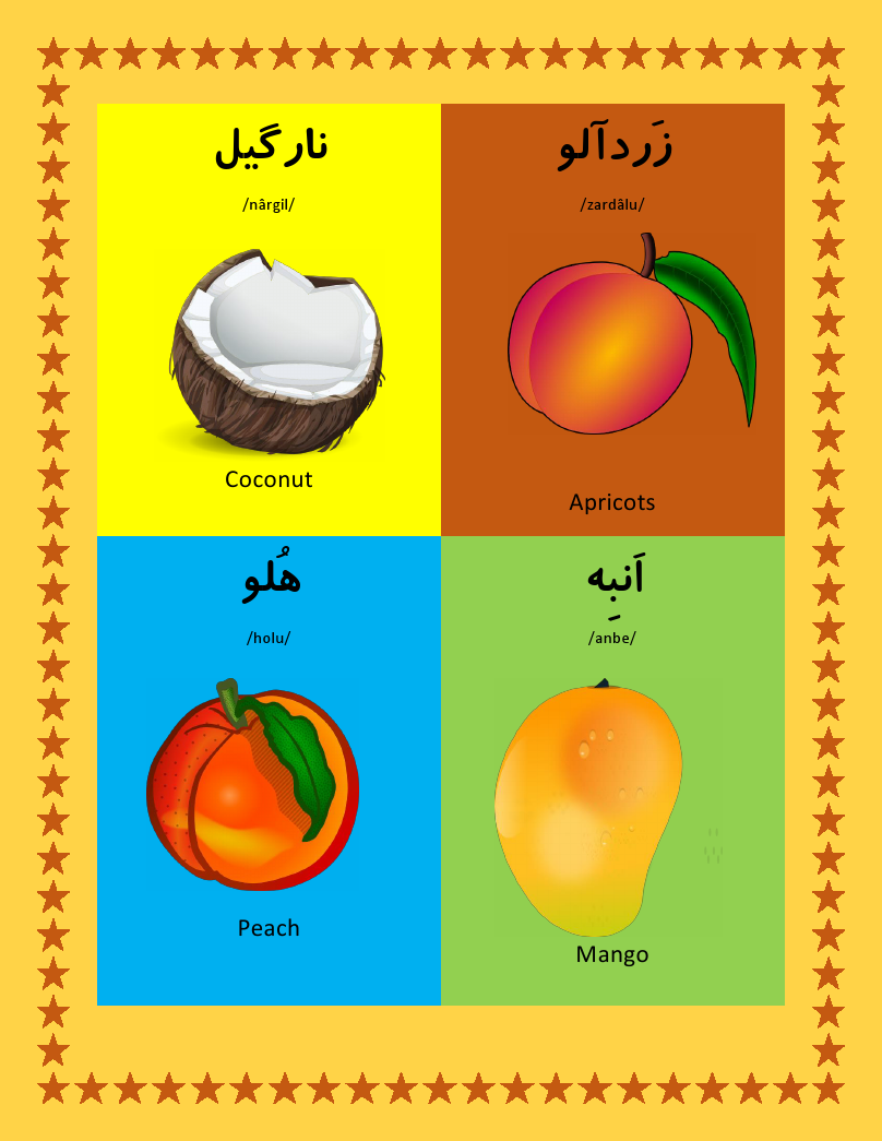 Let's Learn Farsi: Fruits and Vegetables